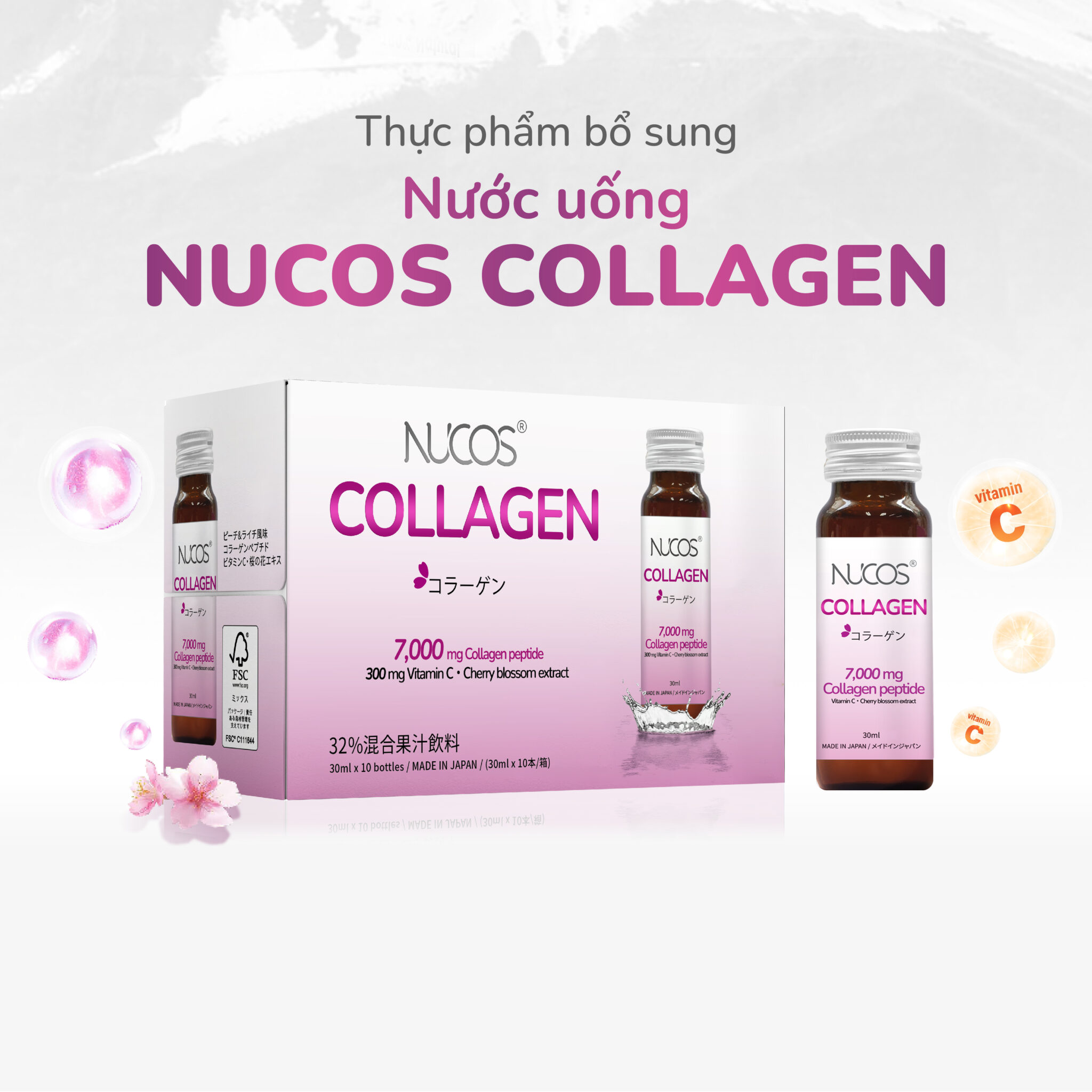 NUCOS - Thương hiệu collagen cao cấp từ Nhật Bản